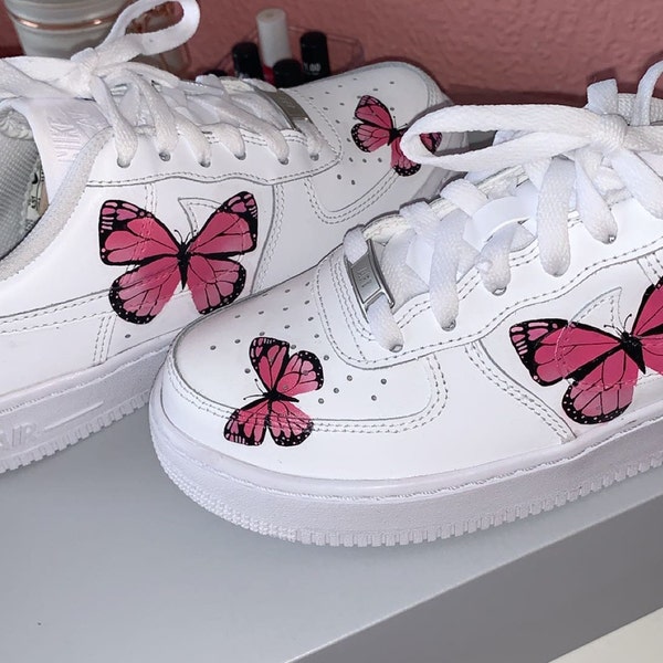 Hand Painted Custom Air Force 1 Low Fire Flame AF1 Customized Made to ...