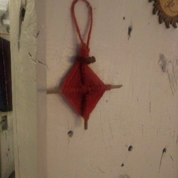 Rowan Wood Cross Protection Talisman for the Home Good Luck Sacred Tree ...