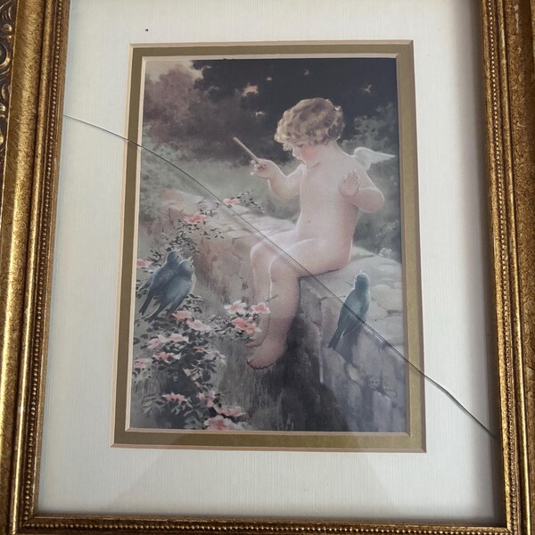 Paul Thumann Psyche at Nature’s Mirror Lithograph Print, Moody Art ...