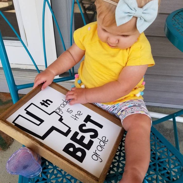 Grade Level Signs Back to School Classroom Signs Teacher Sign Class ...