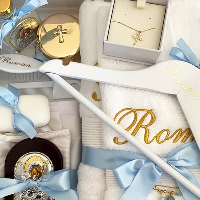 Orthodox Personalised Baptism Package standard Box choose Your Colours ...
