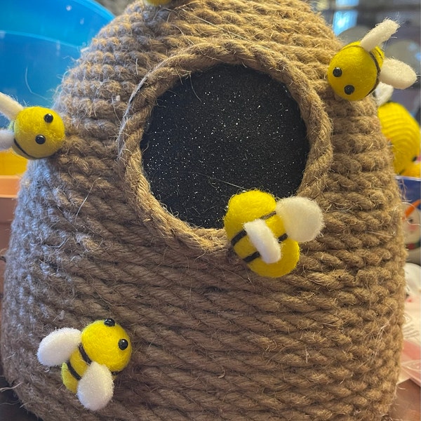 Felt Bee 10 Pcs, Bee Decor, Needle Felt Bees, Felted Bees, Honey Bee Decor, Felt Accessories ...