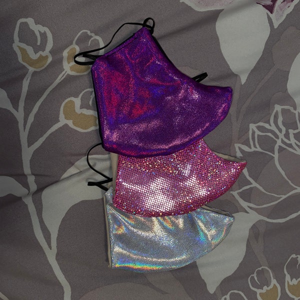 High Waist Sparkly Pink Swimsuit Set - Pink Metallic Glitter - Cynababy ...