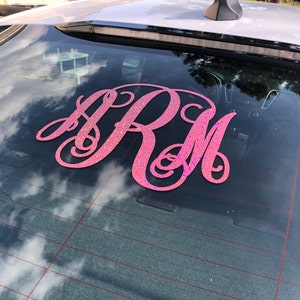 Monogram Decal Monogram Sticker Monogram Decals Monogram | Etsy