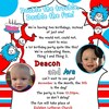 Thing 1 and Thing 2 Digital Birthday Invite - Etsy