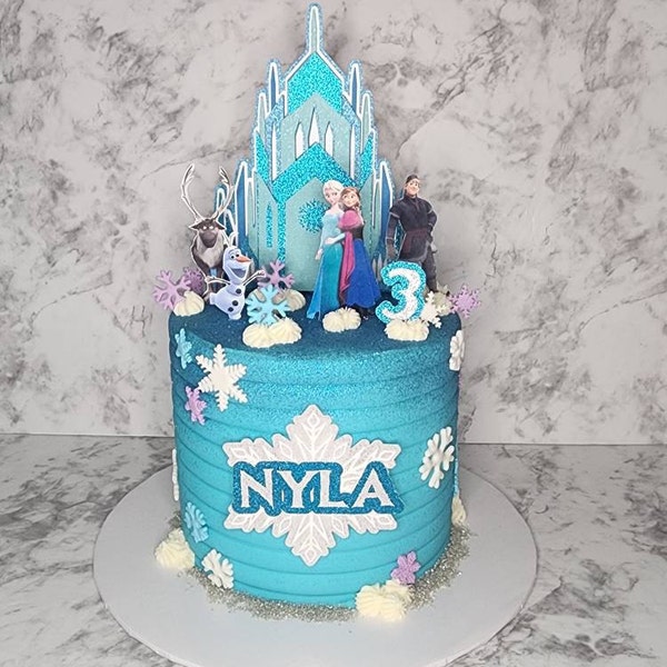 Frozen Castle SVG File for Cake Topper or Party Decorations Arendelle ...