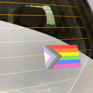 LGBTQ Pride Flag Static Cling Windows Mirrors Car Windows - Etsy