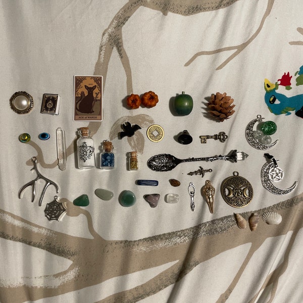 Black Crystal,crow Raven,druid,pendulum,charm,divination,druid Tools ...