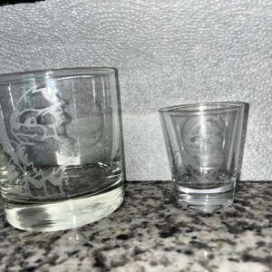 Mario Mushroom Glass Nintendo Mario Inspired Whiskey Glass - Etsy