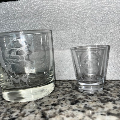 Mario Mushroom Glass Nintendo Mario Inspired Whiskey Glass - Etsy