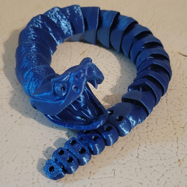 3D Printed Articulated Ball Python - Etsy