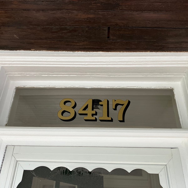 Transom Address Numbers - Color Options - House Home Building Office ...