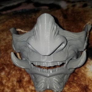 Samurai Wolf Mask Samurai Mask Oni Mask Mempo Cosplay | Etsy