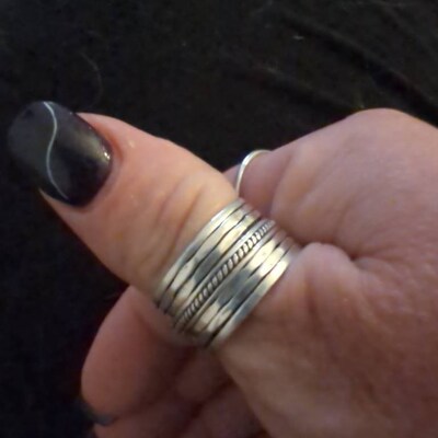 Multi Stone Silver Ring Beautiful Design Ring Boho Stone - Etsy