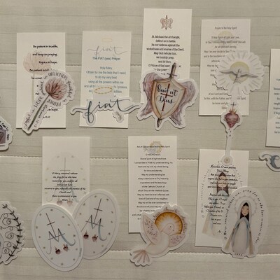 Auspice Maria Sticker, Catholic Sticker, Virgin Mary, Ave Maria CLEAR ...