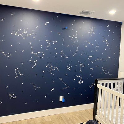 Constellation Wall Decals, Kids Room Decor, Constellation Star Map ...