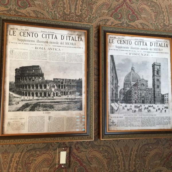 Vintage Italian Newspaper : Firenze Full Cover - Vintage Italian ...