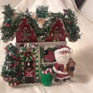 Miniature Christmas Garland, Artificial Pine Wired Roping With Metallic ...