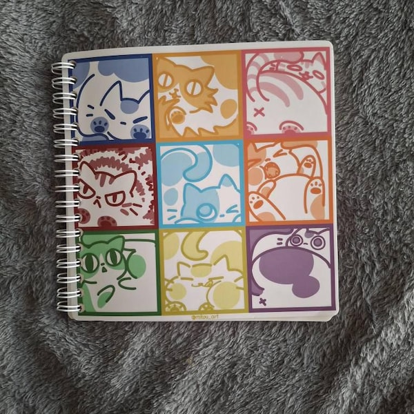 Sticker Sheet | Spooky Ghost Cat Collage | 5.5x5.5 Inch | Waterproof ...