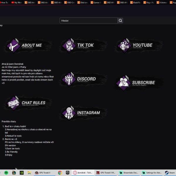 Valorant Jett Theme'd Twitch Panels - Package #1 - - Etsy