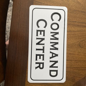 COMMAND CENTER Metal Sign 4 Community Theater Drama Law Enforcement ...