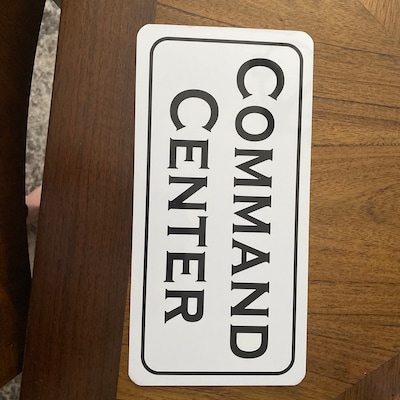 COMMAND CENTER Metal Sign 4 Community Theater Drama Law Enforcement ...