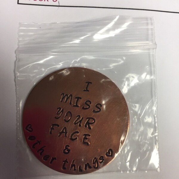 Hand Stamped Challenge Coin,wallet Insert,military Gift,military Token ...