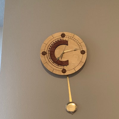 Wooden Chrono Trigger Clock With Swinging Pendulum - Etsy