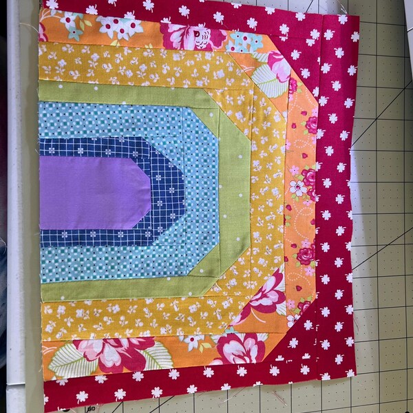 Set of 2 Happy Sky Quilt Block Patterns: Scrappy Patchwork Sun and ...