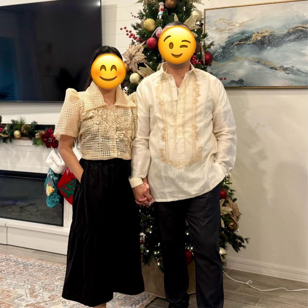 Plain Modern Filipiniana Crop Top With Long Back Top | Olive Green or ...