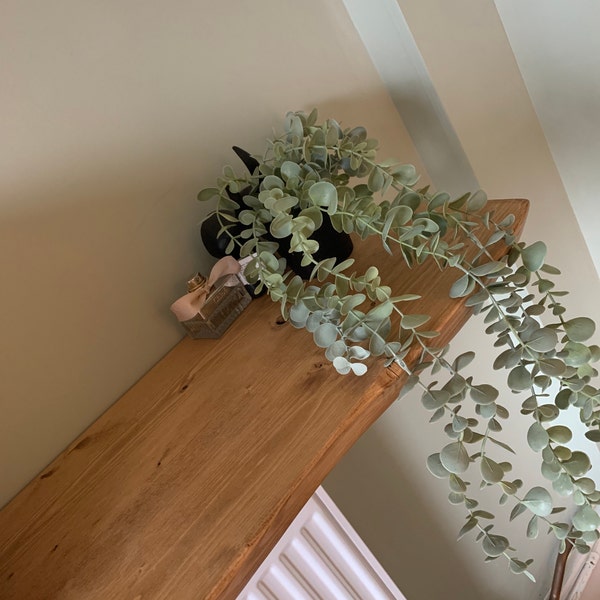 Live Edge Rustic Floating Shelf Made From Solid Wood, Chunky Old Slab ...