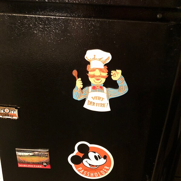 Vert Der Ferk Sign Magnet Wall Art Swedish Chef - Etsy