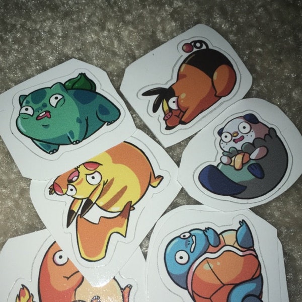 Starter Pokemon Stickers - Etsy