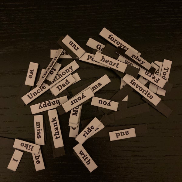 Customized Word Magnets: Personalized Words Expansion Pack - Etsy