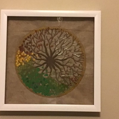 Family Tree Tapestry embroidered Wall Art - Etsy