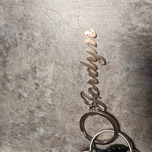 20 Font Styles Customized Keyring Stainless Steel Name Personalized ...