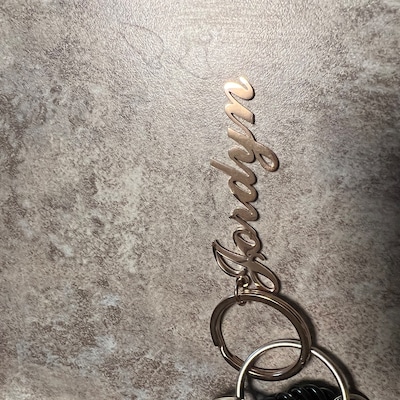 20 Font Styles Customized Keyring Stainless Steel Name Personalized ...