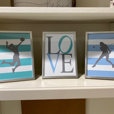 Volleyball Wall Art, Girls Volleyball Wall Decor, Girls Sports Decor ...