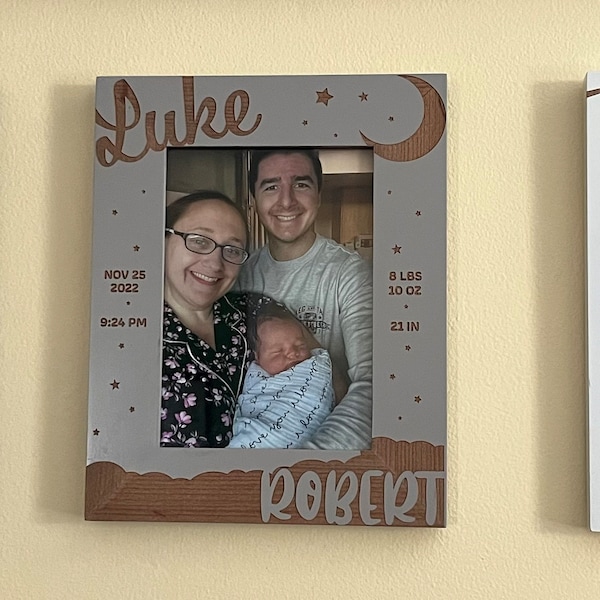 New Mom Personalized Picture Frame, First Mothers Day, New Mommy Gift ...
