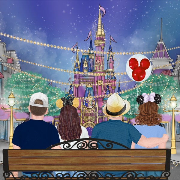 Disney Princess Print // Disney Art // Disney Custom Portrait // Disney ...