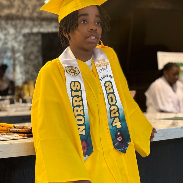 Pre-k Kindergarten Stoles Customized Elementary Personalized Graduation ...