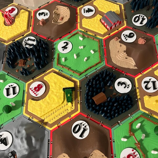 3D Catan Pasture Tile to Produce Wool - Etsy Canada