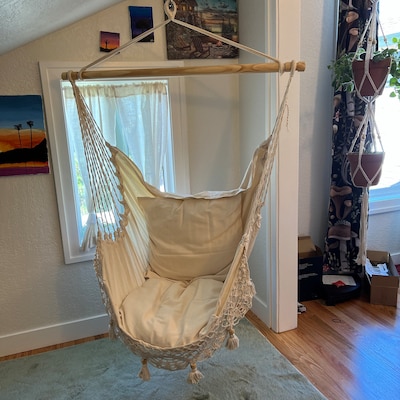Hammock Chair, Hanging Chair, Swing Chair, Indoor Swing, Macrame ...