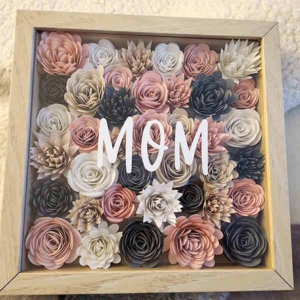 Customizable Flower Shadow Box - Etsy