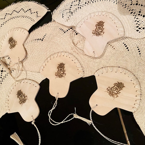 Palm Personalized Hand Fans / Wooden Fan / Traditional Mexican Wedding ...