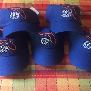 Ladies' Florida Monogram Baseball Cap Custom Color Hat and Embroidery ...