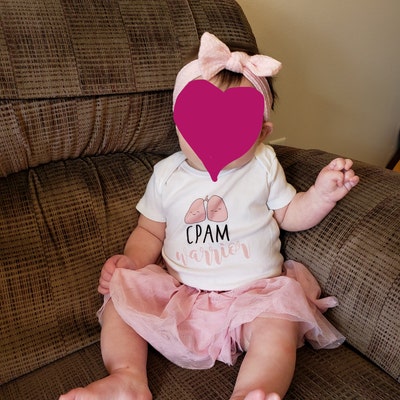 CPAM Warrior Onesie® CCAM Onesie®, Surgery Onesie®, Lung Bodysuit, Nicu ...