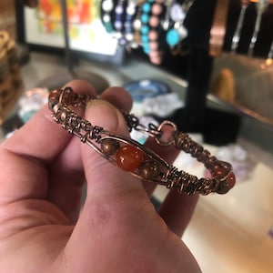 Copper Wire Wrapped Bracelet Cuff Tutorial PDF, Wire Wrapped Bracelet ...