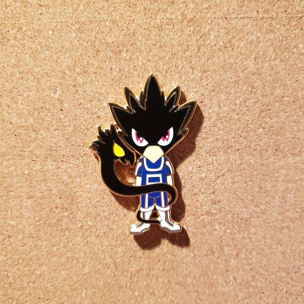 Tokoyami Chibi MHA Enamel Pin - Etsy