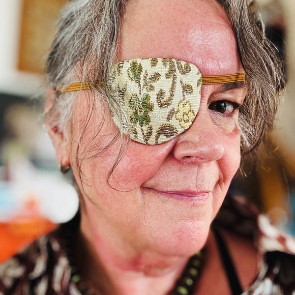 Woman's Handmade Eye Patch, "evening DRAGONFLY- -woman's Eye Patch ...